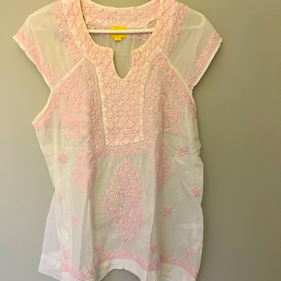 Roberta Roller Rabbit | Tops | Roberta Roller Rabbit Embroidered Cotton ...